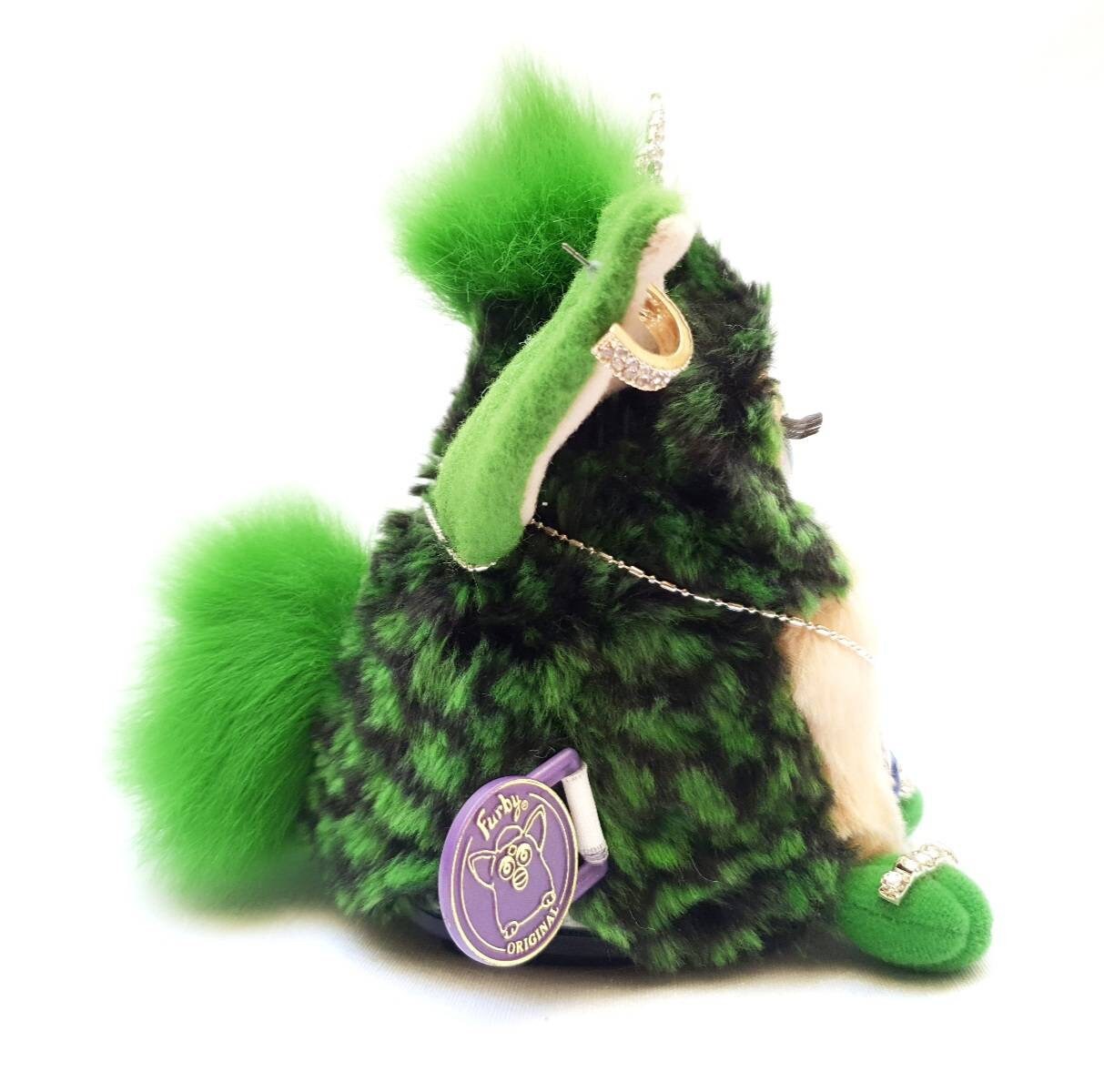ADOPT ME!! Furby 1998 Turtle Furby Toy Green Fur Blue Eyes Custom Furby ...