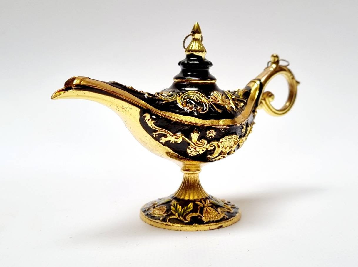 Aladdin Magic Lamp 5", Disney Aladdin Visual Torch, Antique Oil Lamp ...