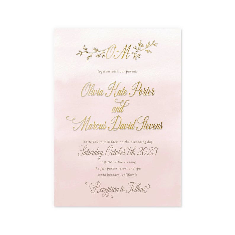 Enchanted Drift Wedding Invitations | Etsy