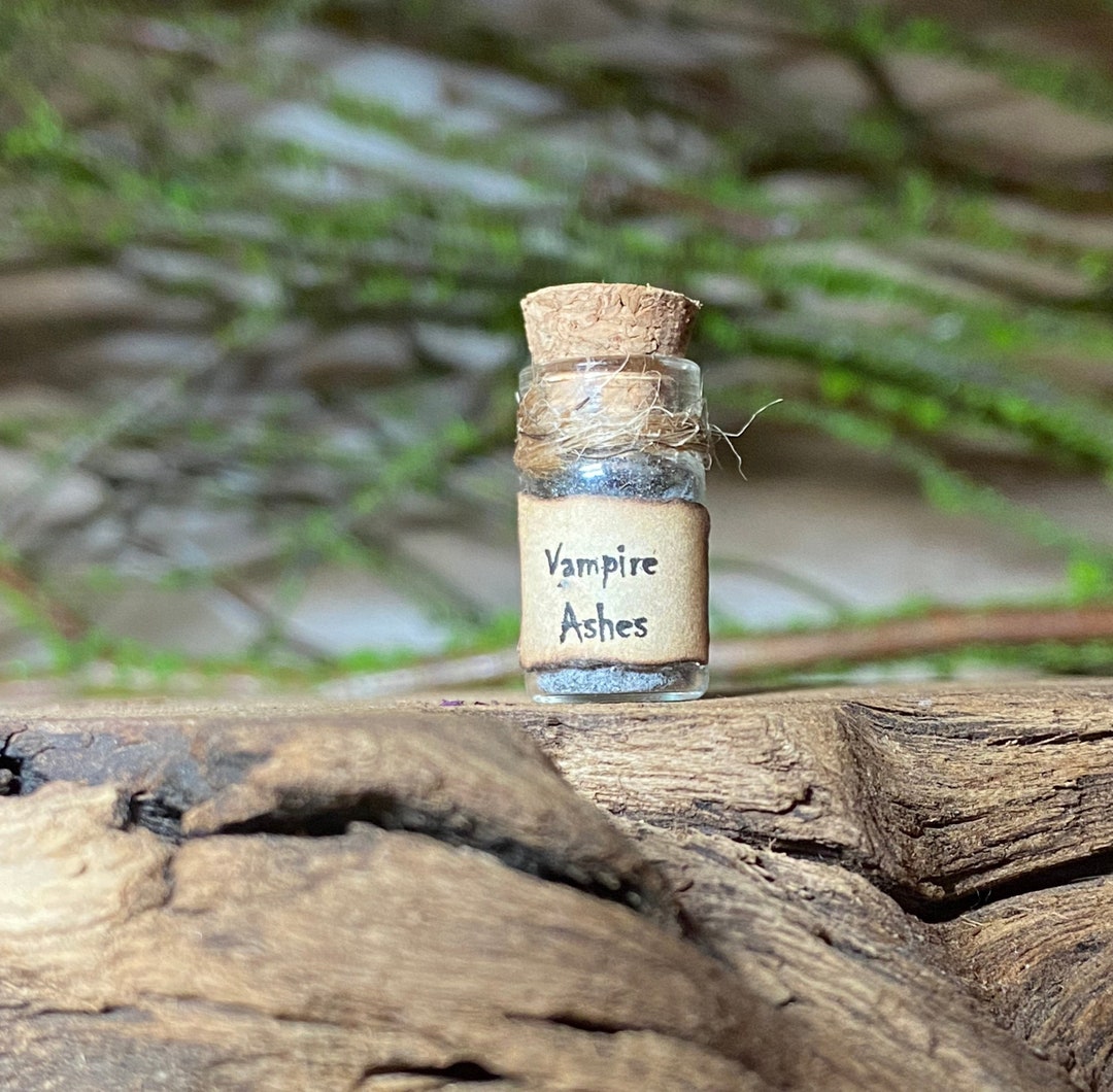 VAMPIRE ASHES, 1 Inch Scale Miniature Halloween Potion, for 1/12 or 1:6 ...