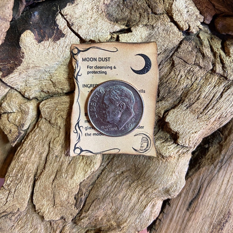 MOON DUST Spell Sheet Dollhouse Miniature Halloween Fairy - Etsy