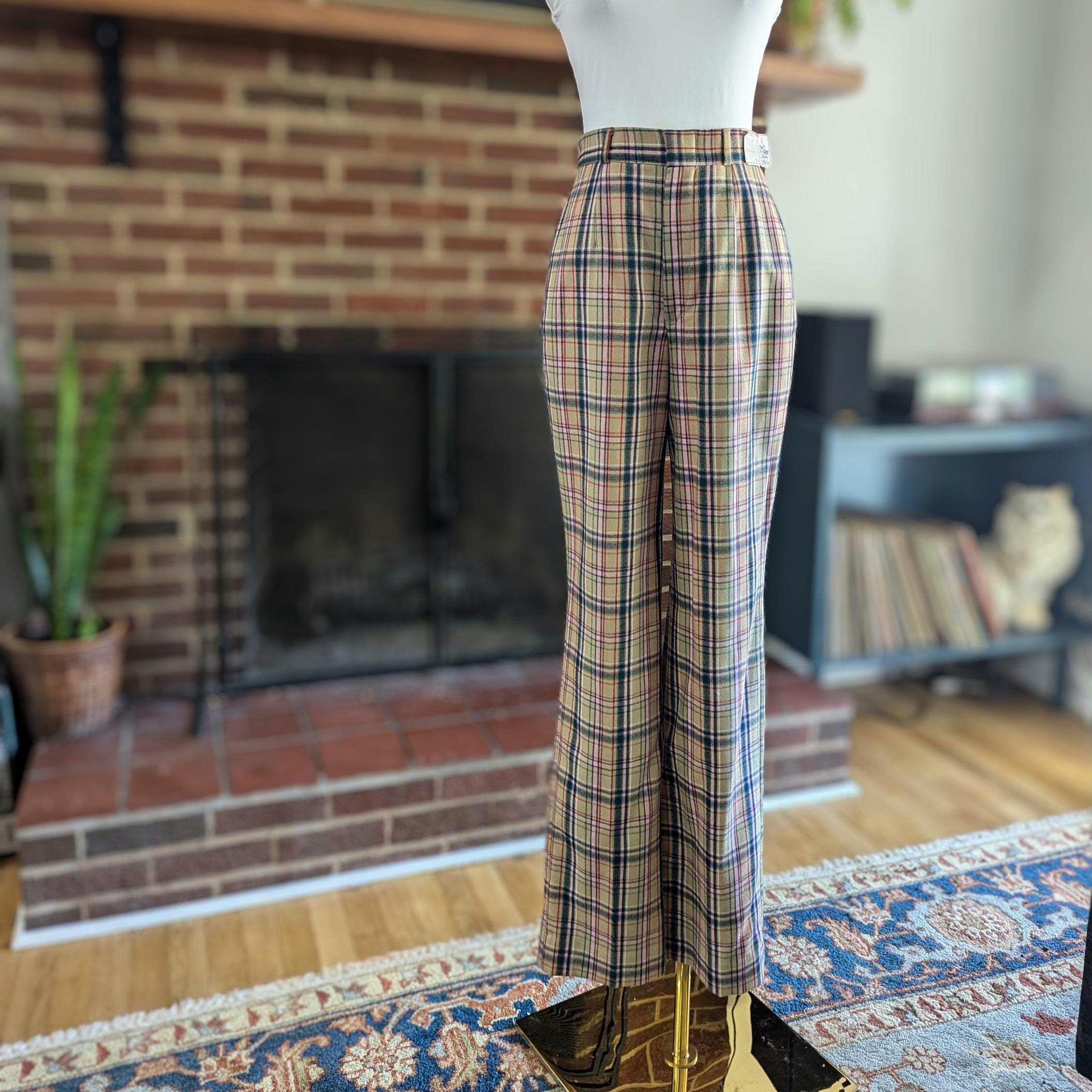 70s Plaid Pants - Etsy 70s Plaid Pants - Etsy