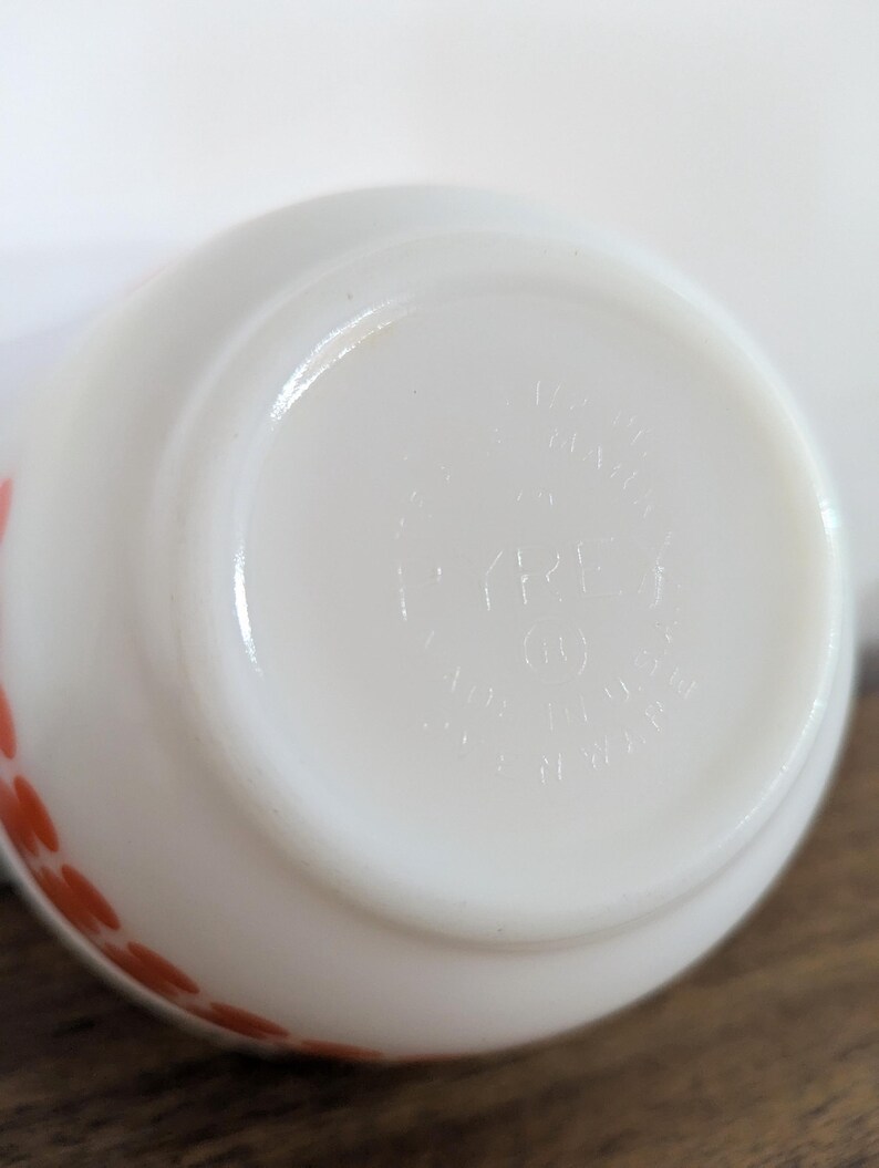 1960s Pyrex Orange Polka Dot Bowl Retro Mid-century Kitchen Decor - Etsy