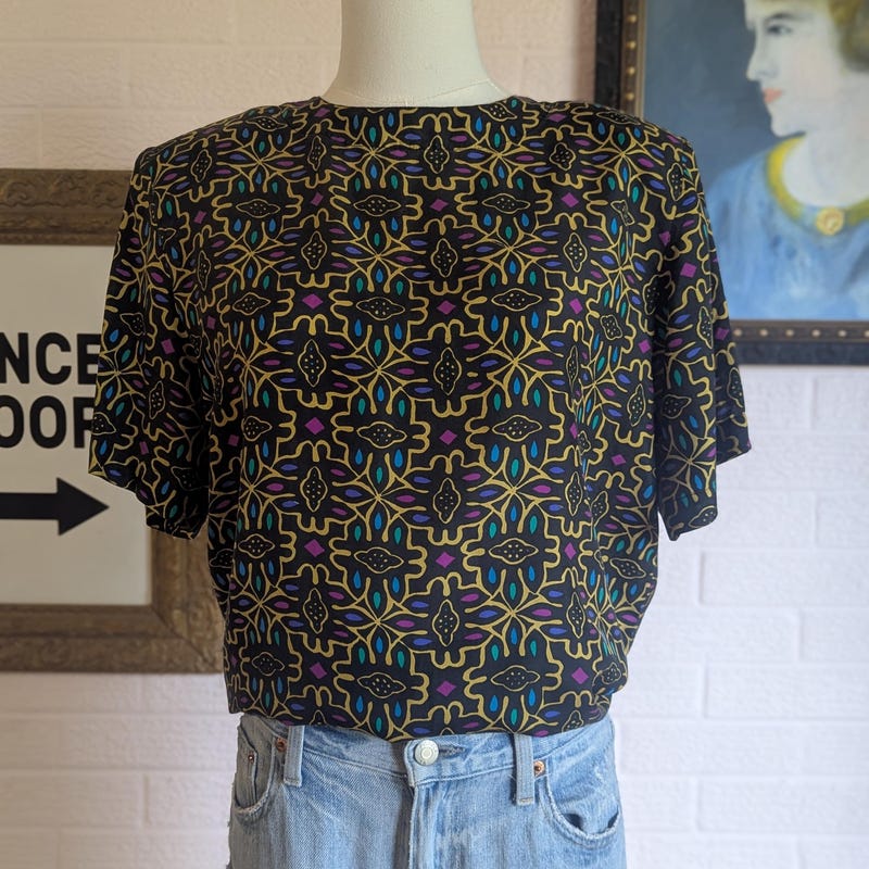 90s Blouse - Etsy