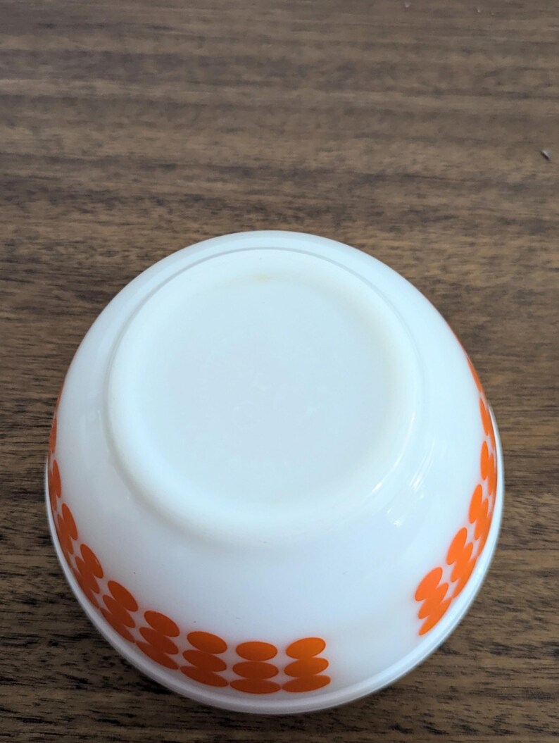 1960s Pyrex Orange Polka Dot Bowl Retro Mid-century Kitchen Decor - Etsy
