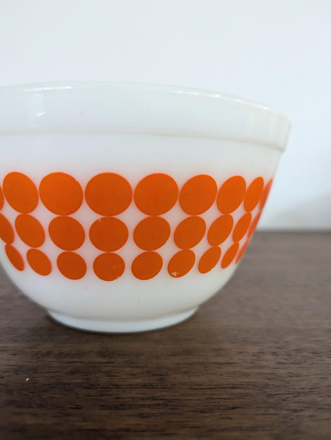 1960s Pyrex Orange Polka Dot Bowl Retro Mid-century Kitchen Decor - Etsy