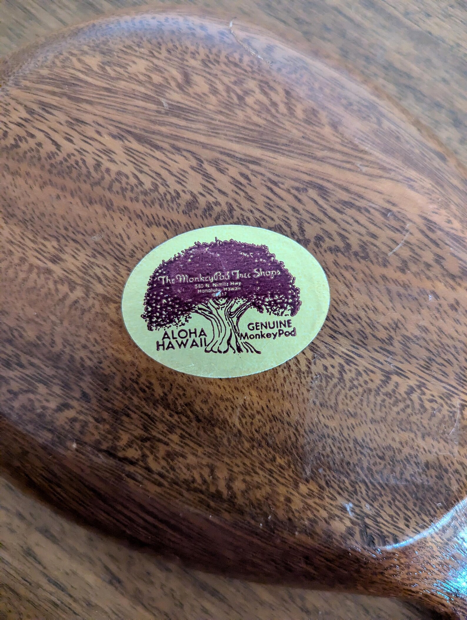 Vintage Hawaiian Monkey Pod Wood Pineapple Serving Dish - Mid-century ...