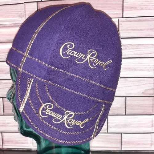 Purple Cap Crown Royal Welder's Cap Crown Royal Cap - Etsy