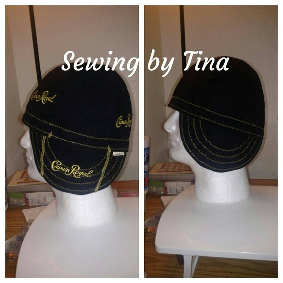 Black Cap Crown Royal Welder's Cap Crown Royal Cap | Etsy