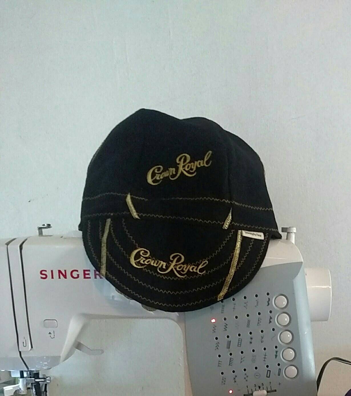 Black Cap Crown Royal Welder's Cap Crown Royal Cap | Etsy