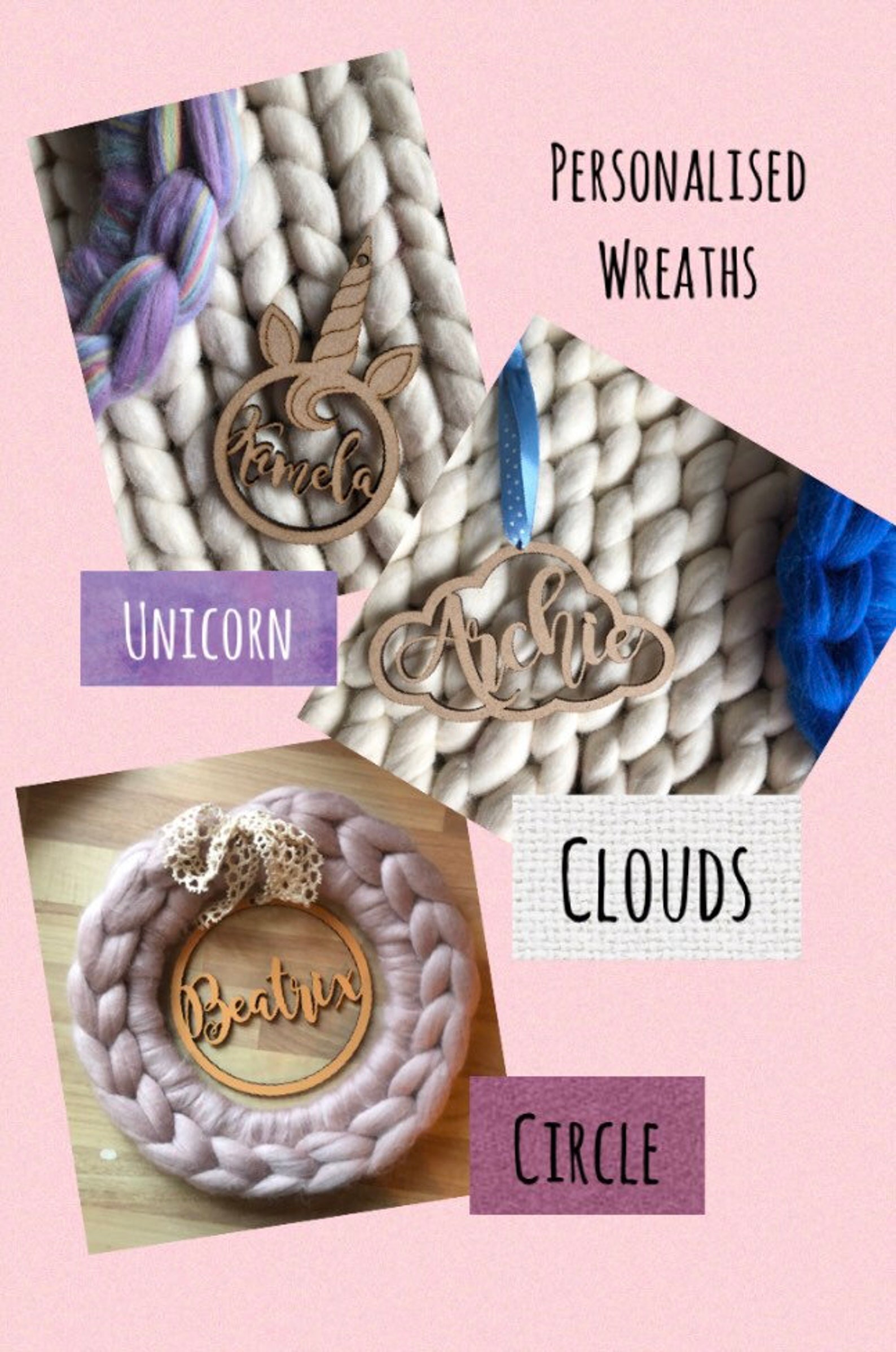 Personalised 12 Chunky Unicorn Blend Chunky Knitted - Etsy