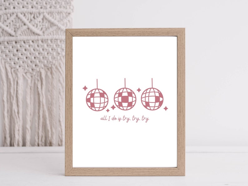 Try Try Try Mirrorball Taylor Swift Print Digital Download Pink - Etsy Try Try Try Mirrorball Taylor Swift Print Digital Download Pink - Etsy