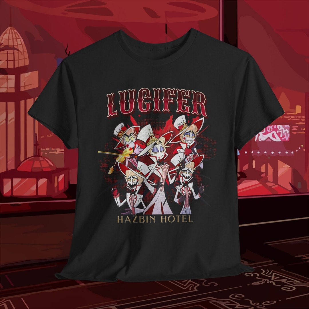 Lucifer Hazbin Hotel Retro T-shirt: Stylish Trendy Apparel Featuring ...