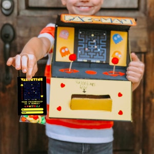 Pac-man Valentine Printable • Printable Valentines • Arcade Game ...