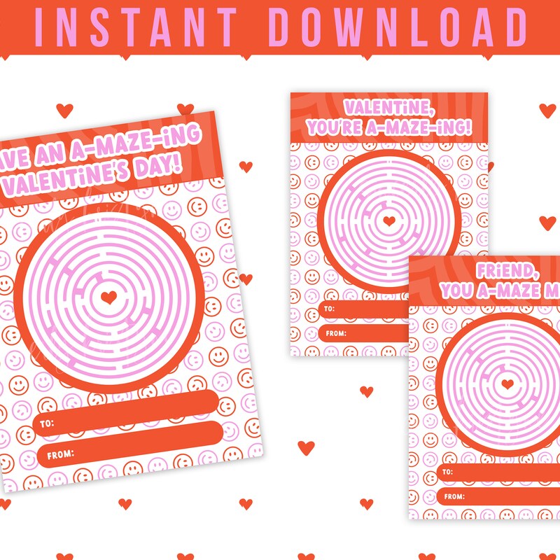 Maze Valentine - Etsy