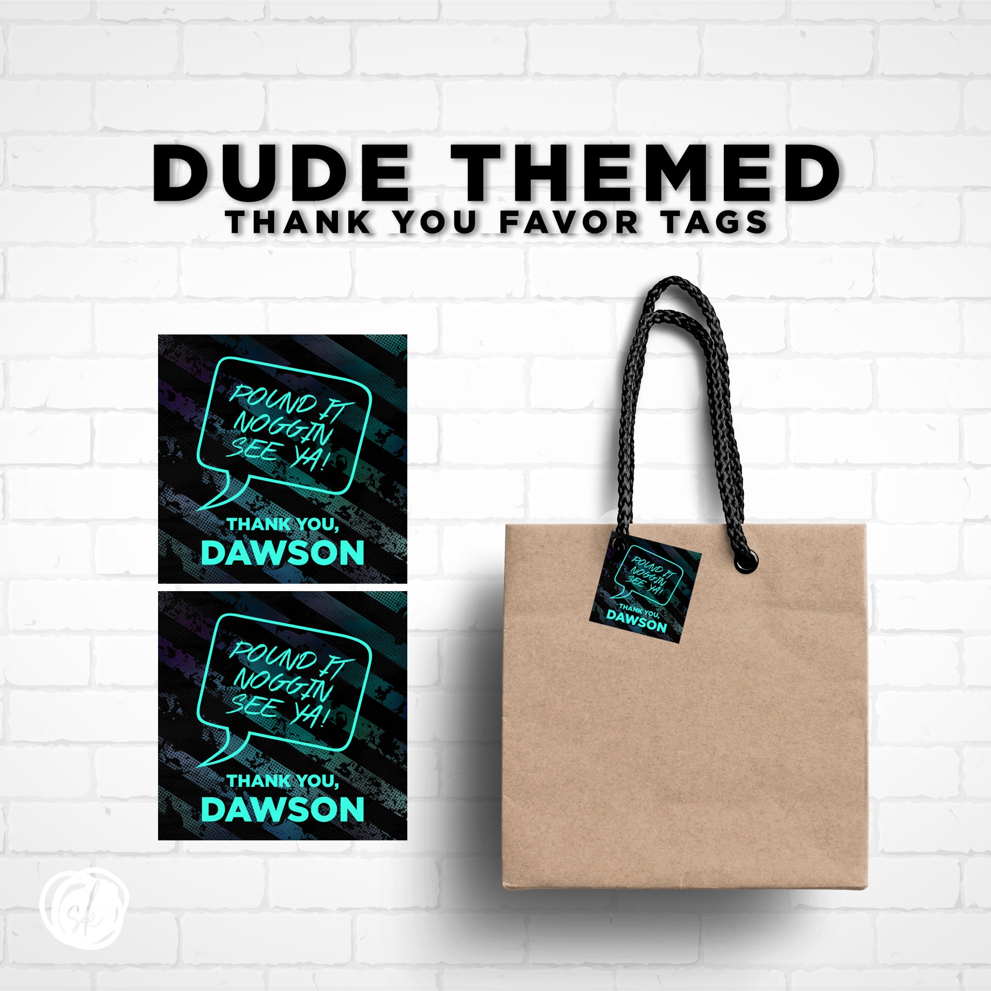 Dude Favor Tag Printables • Dude Party • Dude Theme • Perfect ...