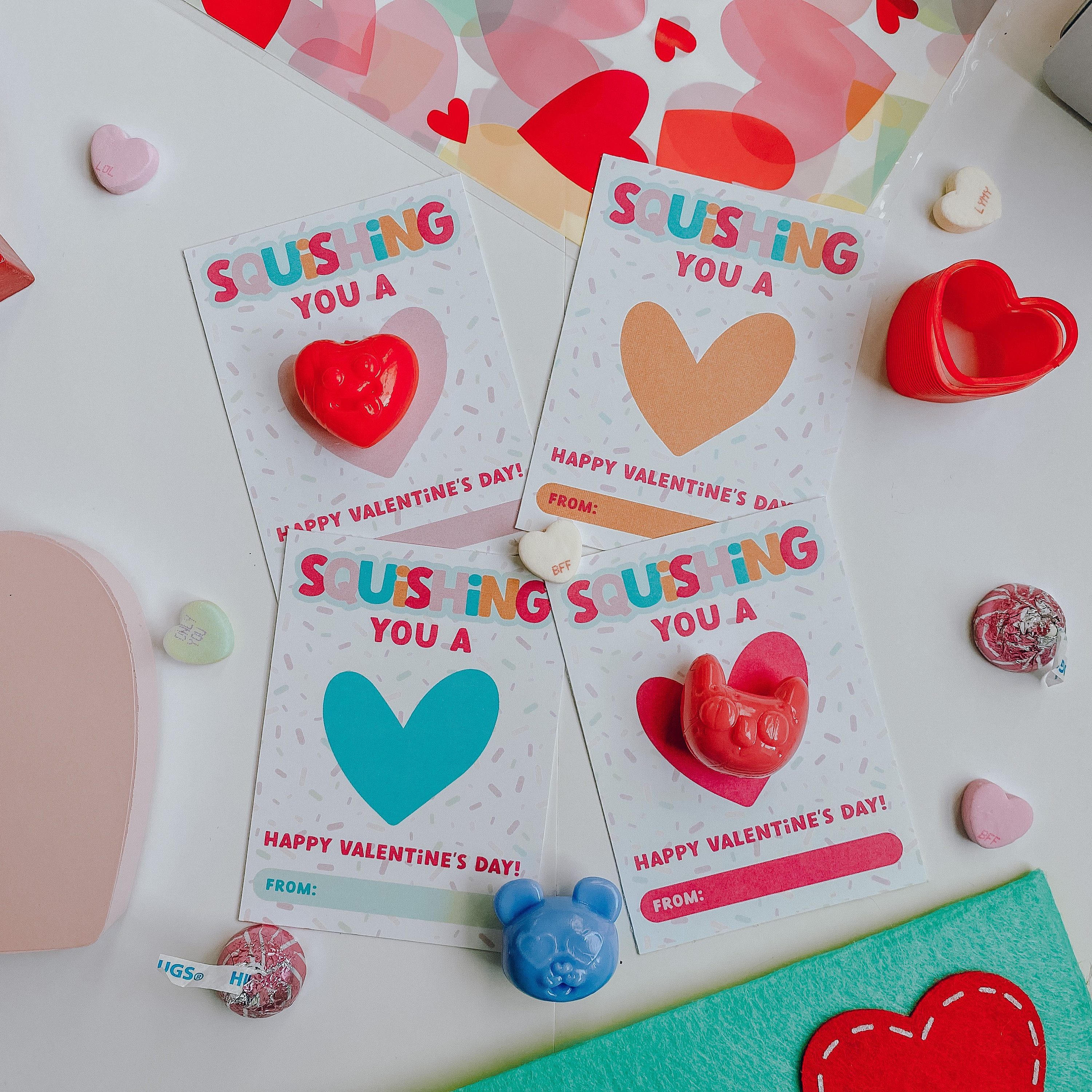 Squishy Valentine Printable • Squish Toy Valentine Card • Printable ...
