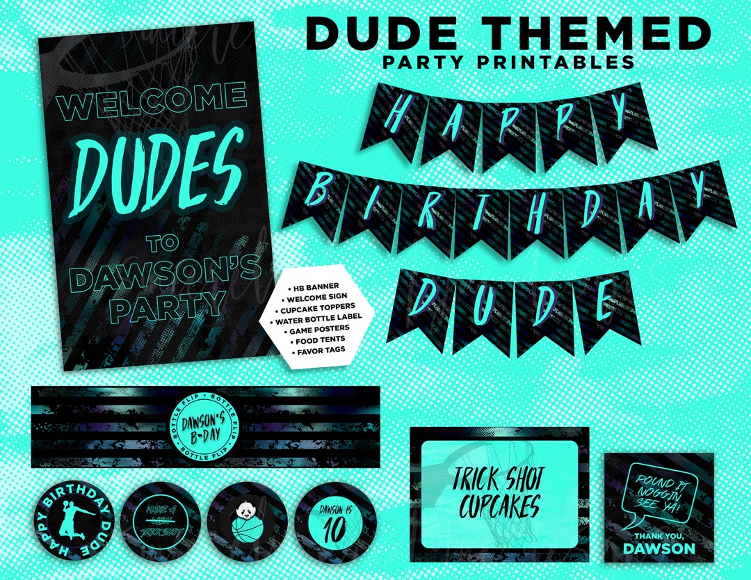 Dude Party Printables & Game Posters • Dude Party • Dude Theme ...