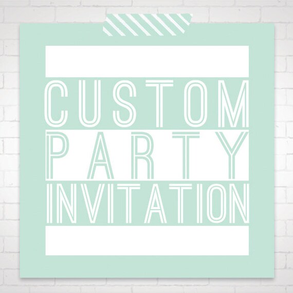 Custom Party Invitation | Etsy