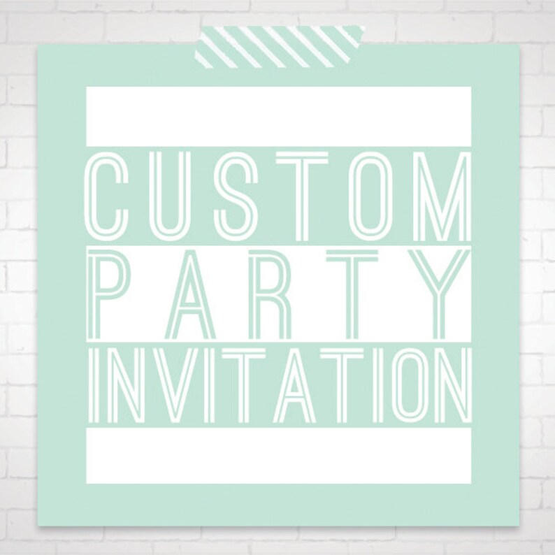 Custom Party Invitation - Etsy