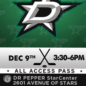 Dallas Stars Hockey Ticket Birthday Invitation - Etsy