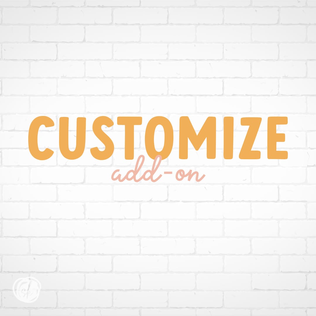 Customize Add-on (for Instant Download) - Etsy