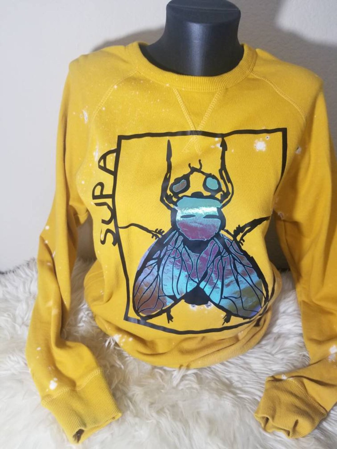 Supa Fly 90s Theme Shirt With Holographic Fly Design - Etsy