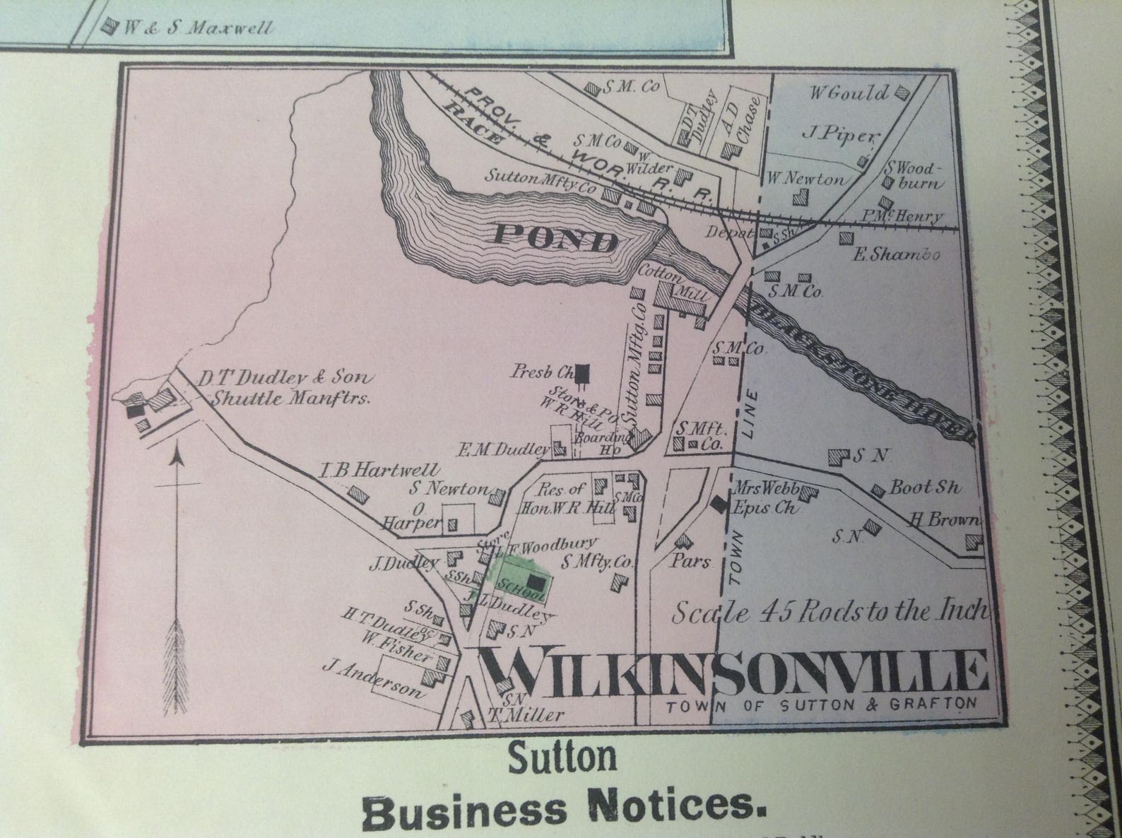 Antique 1870 Town Map: Sutton & Millbury, MA (15x13 Inches) - Etsy