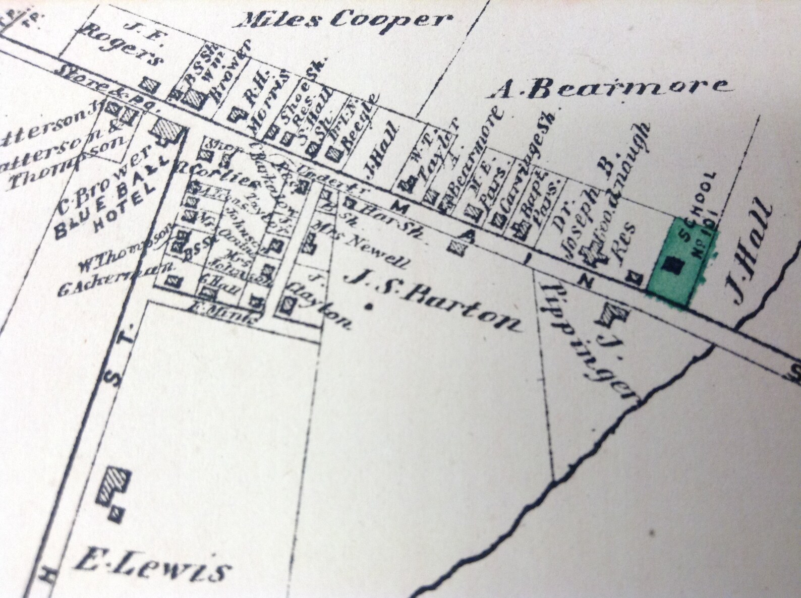 1873 Plan of Howell NJ farmingdale West Farms Fairfield - Etsy