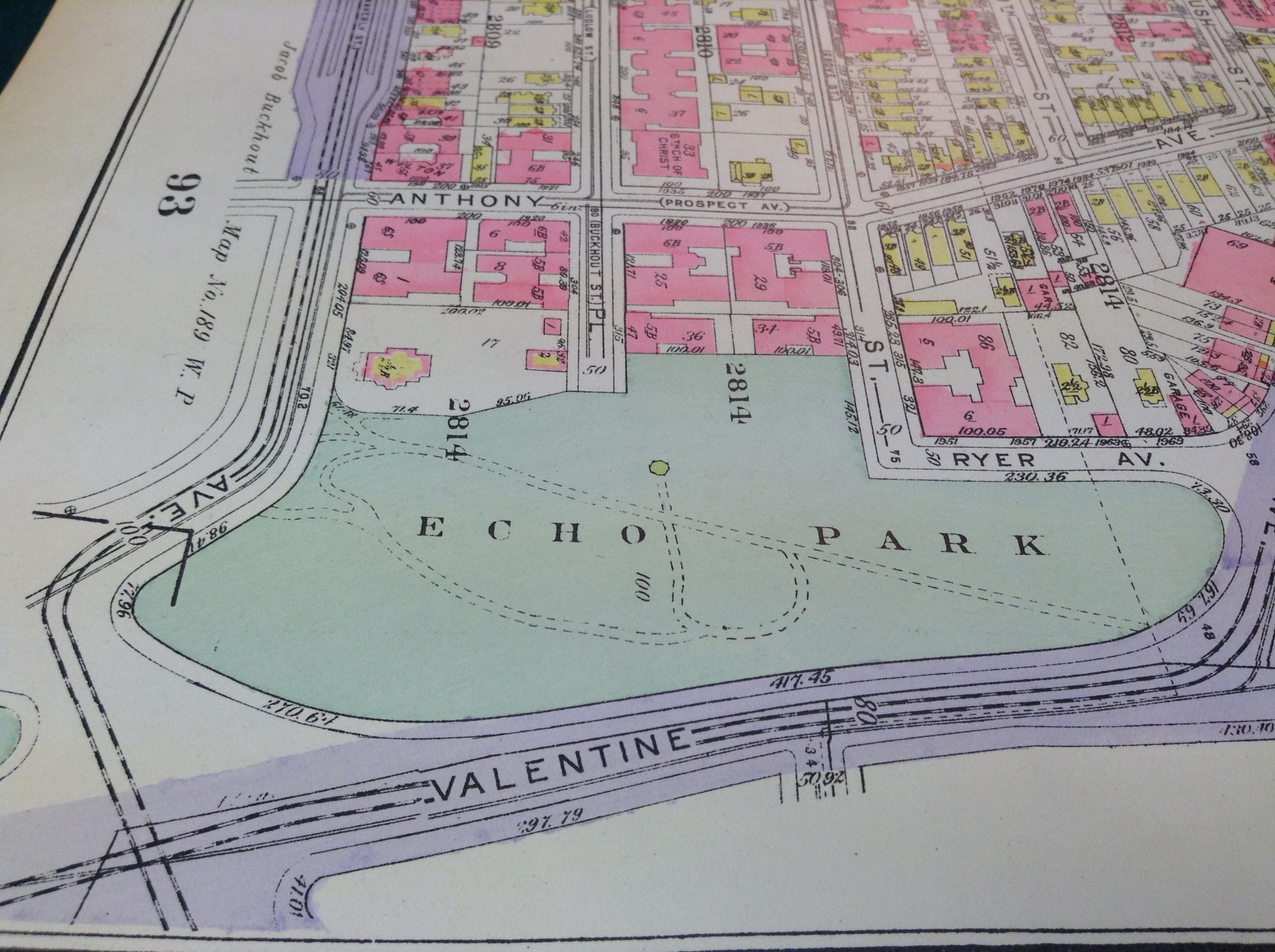 1928 New York City-bronx-fordham-east Tremont-grand Concourse-echo Park ...
