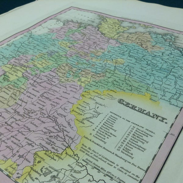 Antique Map of Berlin - Etsy