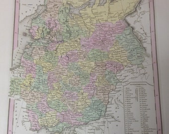 Map of Europe 1836 - Etsy
