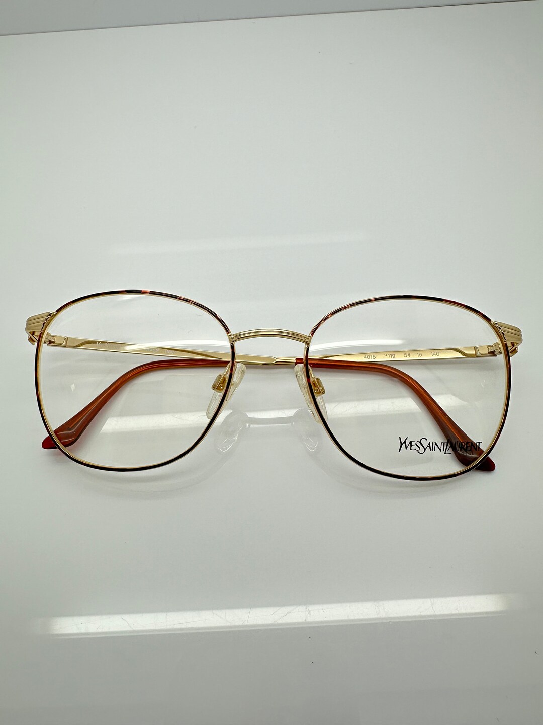 Vintage New Old Stock Yves Saint Laurent YSL Gold Eyeglass Frames Mod ...