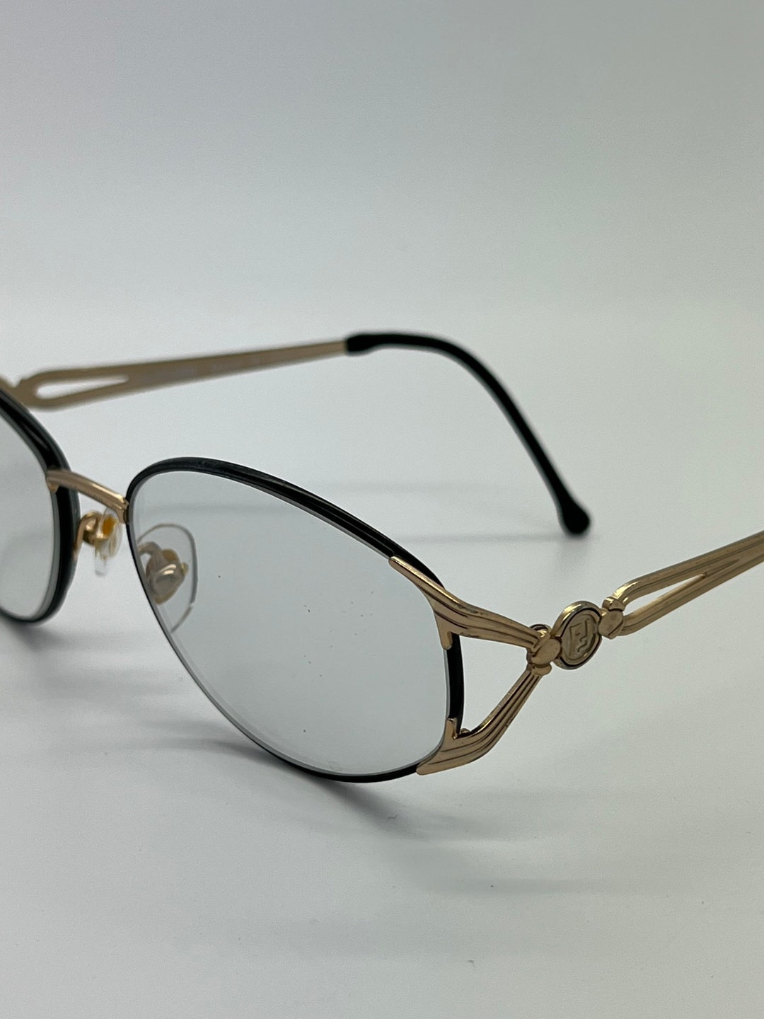 Vintage Fendi Gold Plated Eyeglass Frames Mod F31 RX LENSES - Etsy