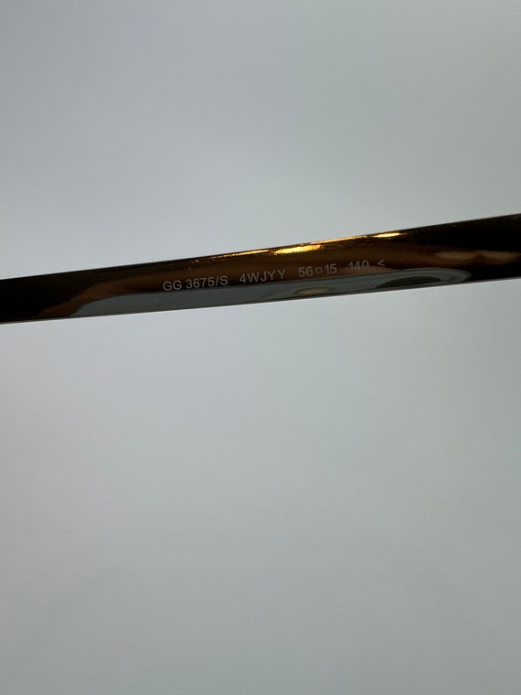 Vintage Gucci Gold Tortoise Eyeglass Frames Mod GG 36… - Gem