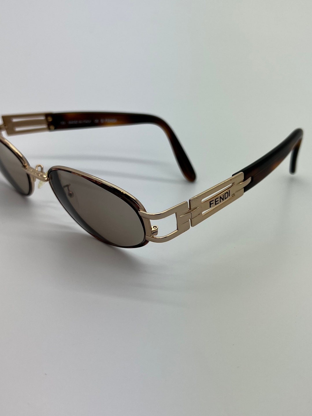 Vintage Fendi Gold Brown Eyeglass Frames Mod FS209 RX LENSES - Etsy