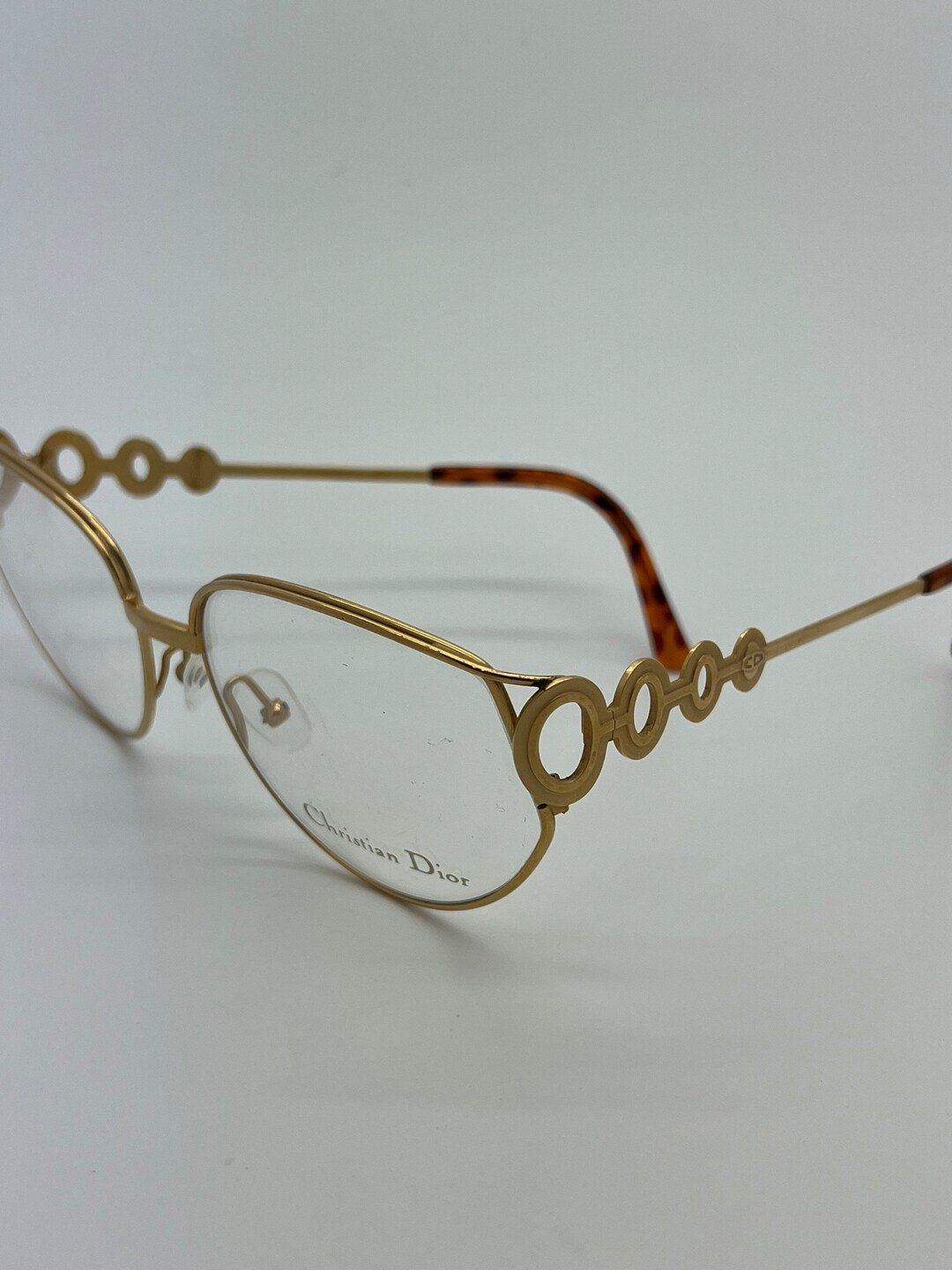 Vintage New Old Stock Christian Dior Gold Eyeglass Frames Mod 2750 DEMO ...