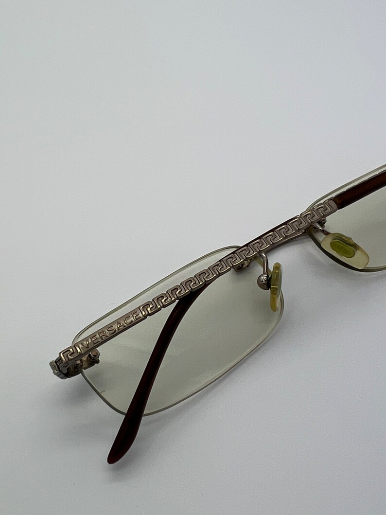 Vintage Versace Rimless Bronze Eyeglass Frames Mod 1022 RX - Etsy