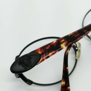 Vintage Like New Gianni Versace Black Tortoise Medusa Eyeglass Sunglass ...