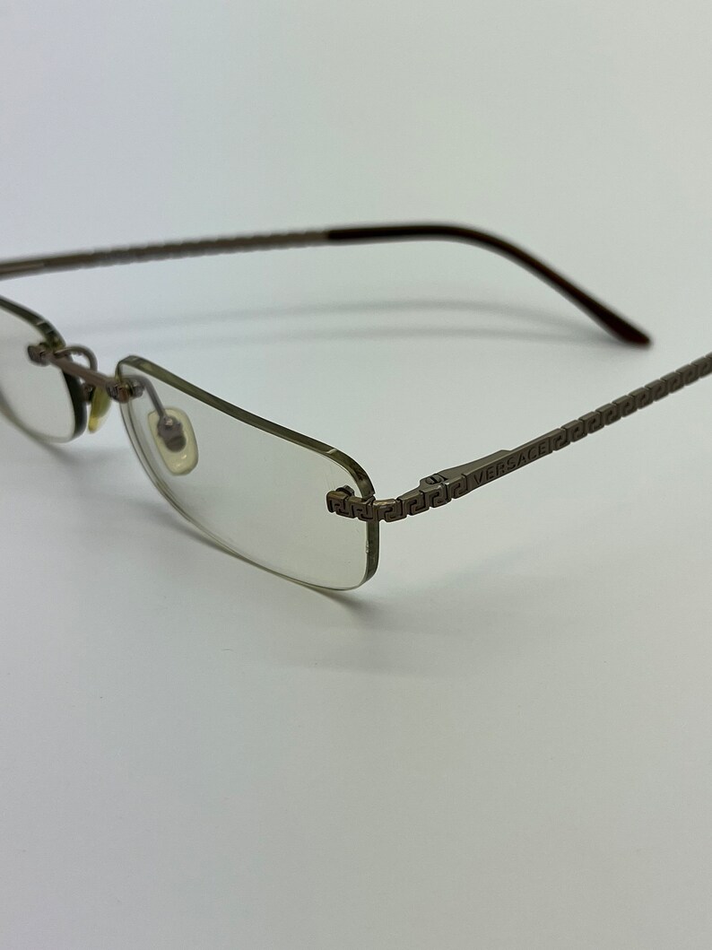 Vintage Versace Rimless Bronze Eyeglass Frames Mod 1022 RX - Etsy