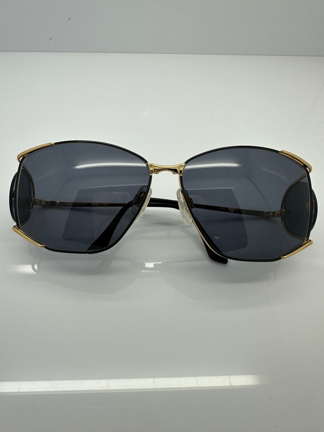 Vintage New Old Stock Yves Saint Laurent Gold Side Window Sunglasses ...