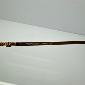 Vintage New Old Stock Yves Saint Laurent YSL Gold Eyeglass Frames Mod ...