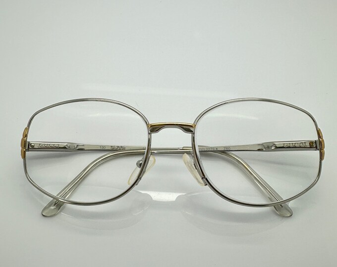 Vintage Gucci White Gold Eyeglass Frames Mod GG 2279 RX LENSES - Etsy