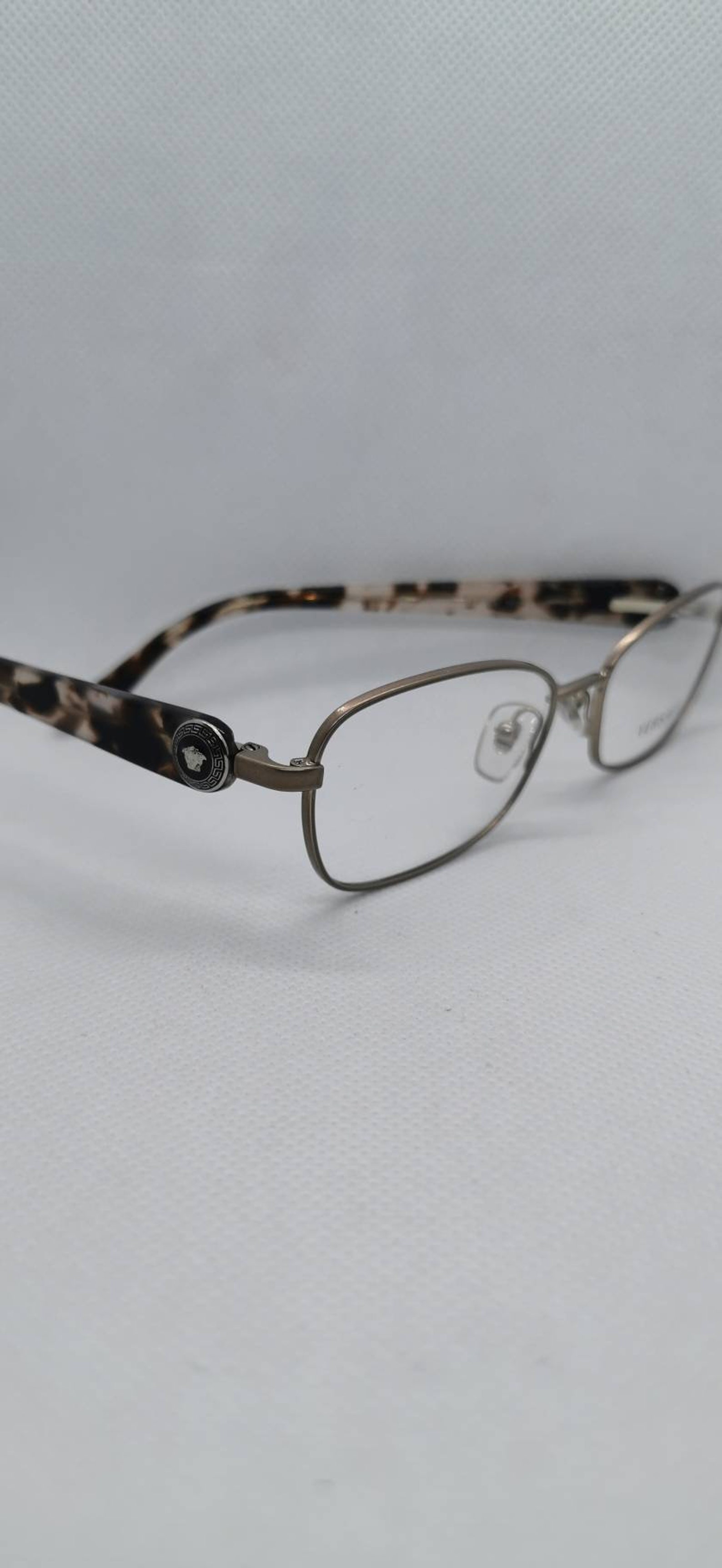 Vintage New Old Stock Versace Tortoise Eyeglass Frames Mod 1210 DEMO ...