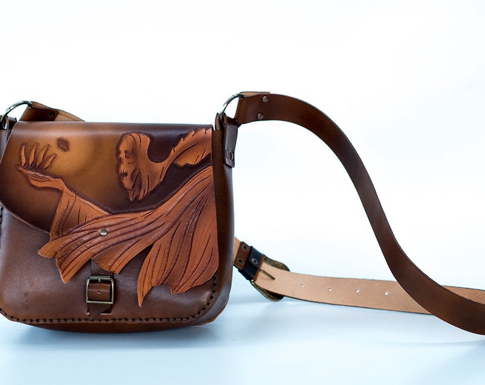 The Tale of the Three Brothers Inspired Leather Bag - Wizard Purse ...