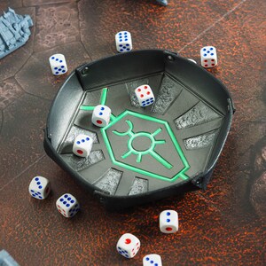 Leather Dice Tray Wh40k Dice Tray Wargame Necron 40k GW Board Game ...