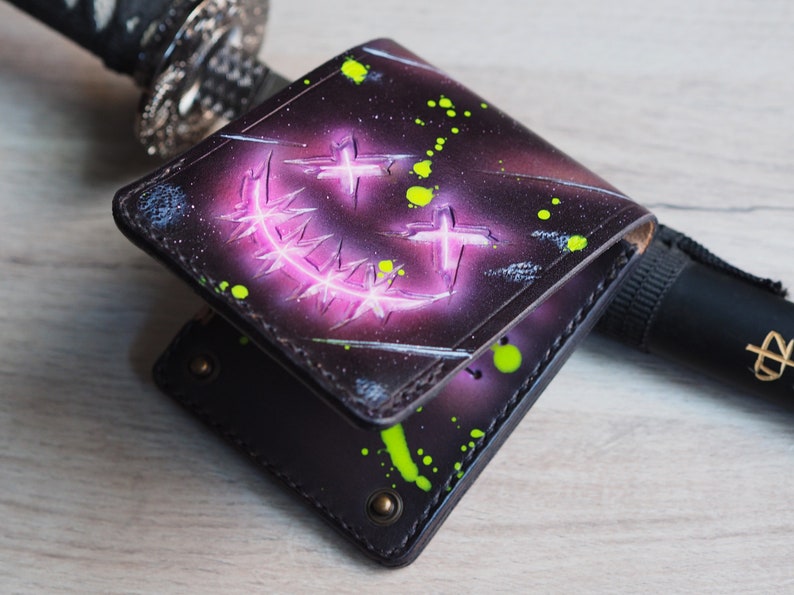 Jinx Leather Wallet Cyberpunk Card Holder 2077 - Etsy