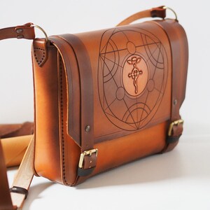 Leather Messenger Bag - Alchemist Bag - Handmade Leather Bag - Leather ...