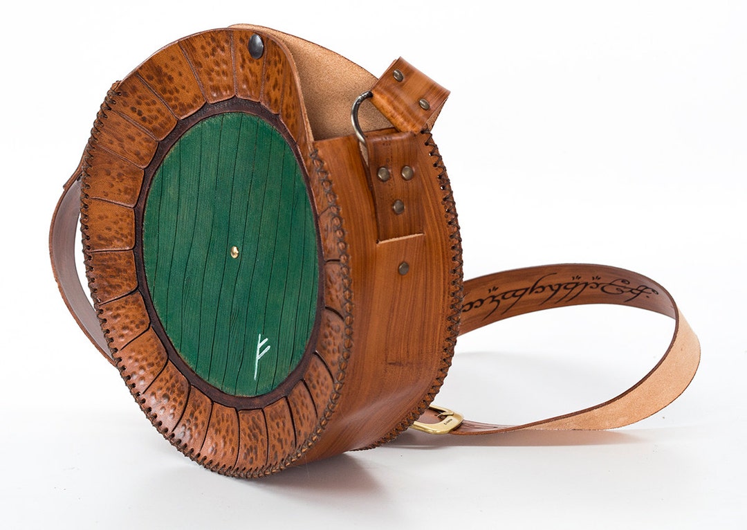 Green Door Bag Hobbit Inspired Bag End Leather Bag Baggins Door Gandalf ...