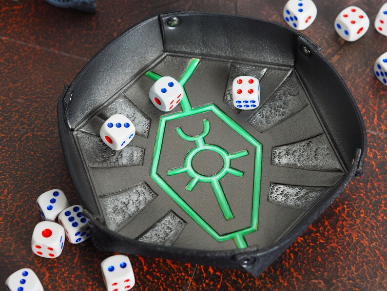Leather Dice Tray Wh40k Dice Tray Wargame Necron 40k - Etsy Canada